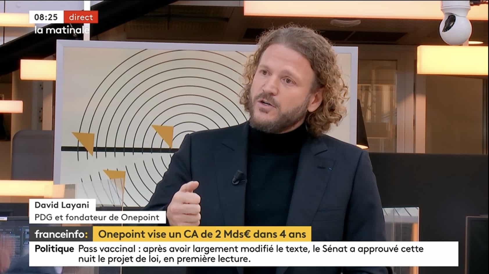Onepoint a 20 ans : interview de David Layani sur France info